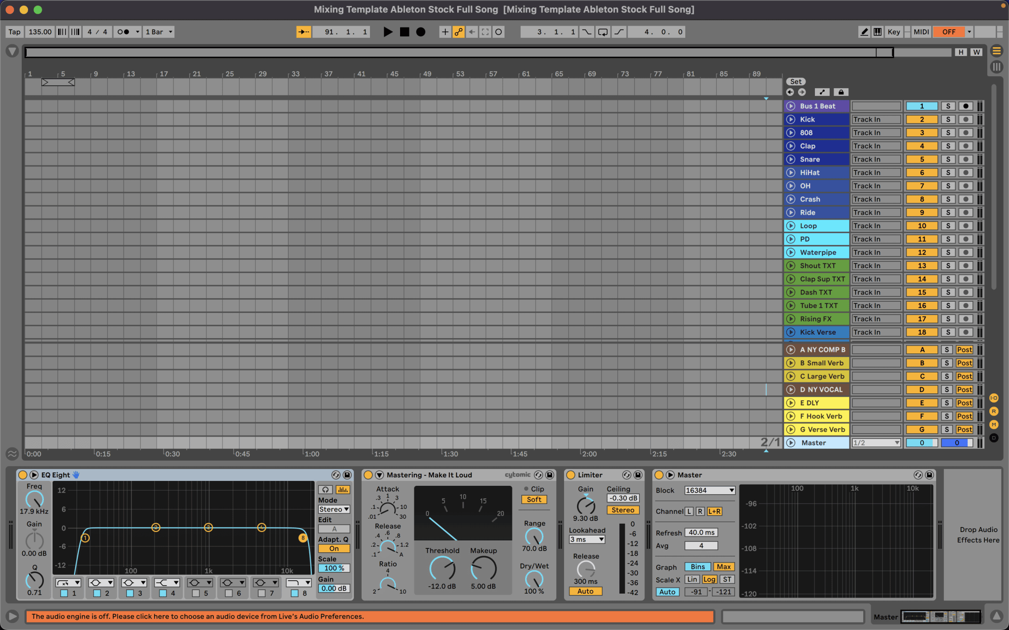 Ableton Mixing Templates | DXT3R